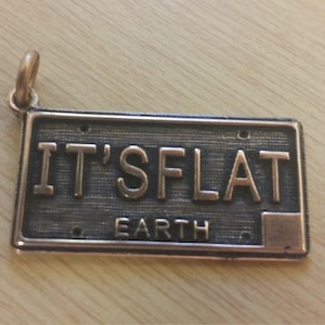 Bronze Flat Earth License Plate - Etsy