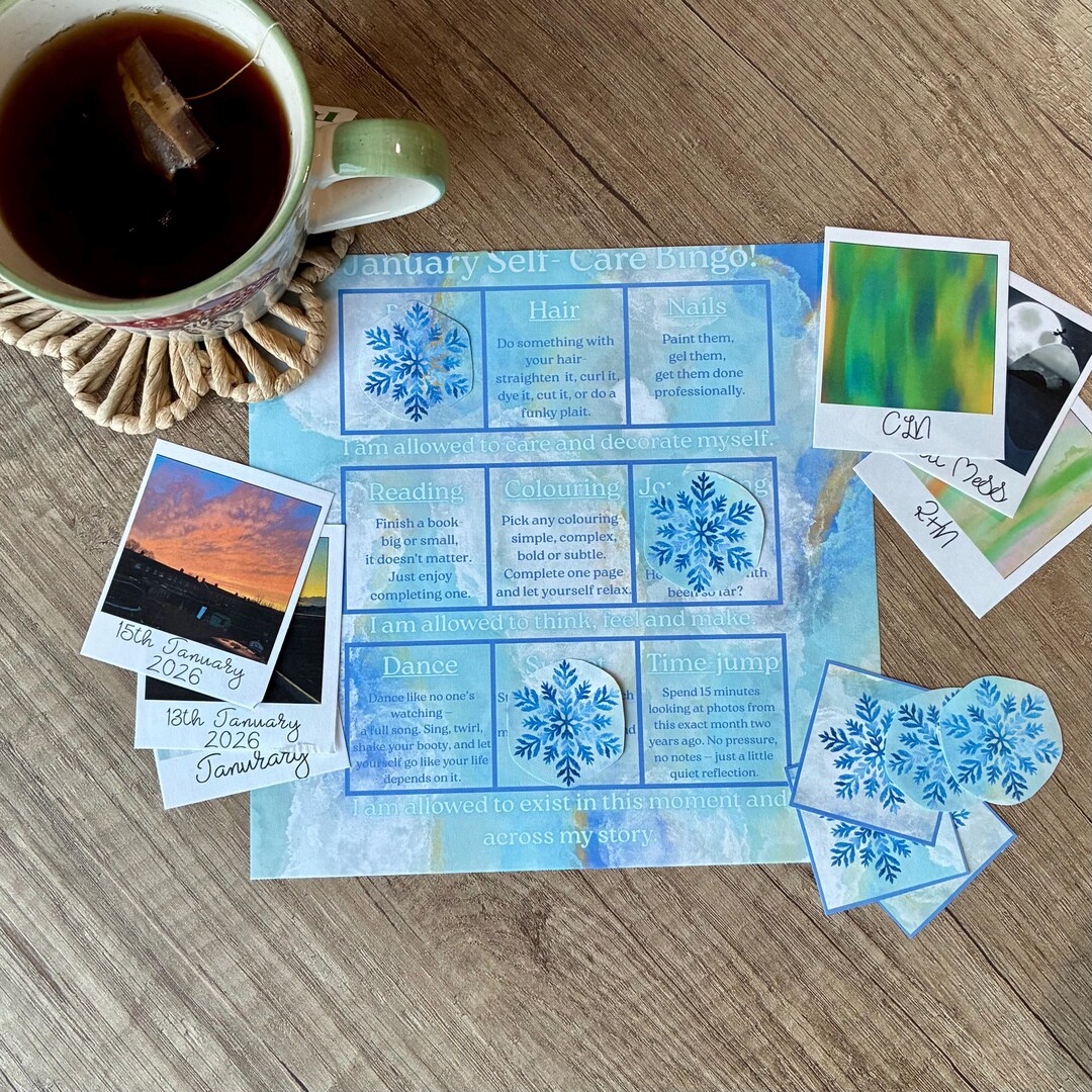 January Self- Care Bingo Card- Digital Download. - Etsy