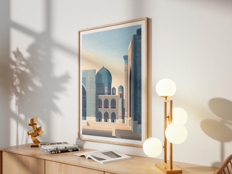 Registan Square Poster - Uzbekistan Wall Art - Samarkand Architecture ...