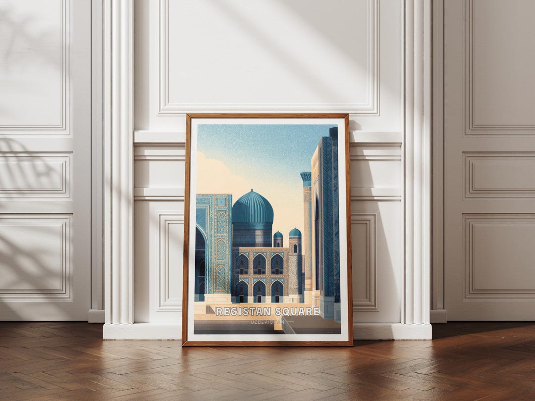 Registan Square Poster - Uzbekistan Wall Art - Samarkand Architecture ...