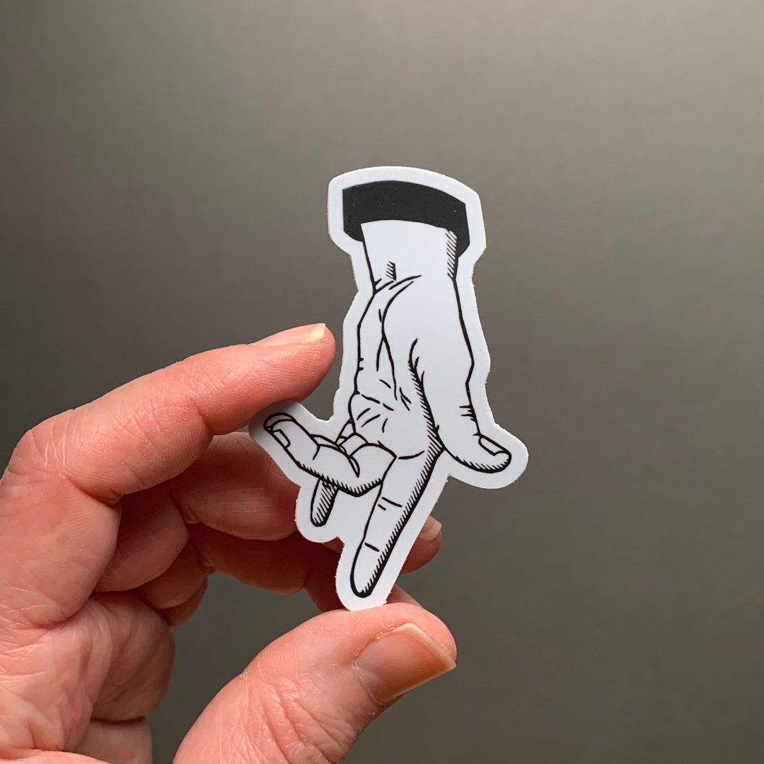 G Spot Hand Gesture Vinyl Sticker | Die Cut Sticker - Etsy