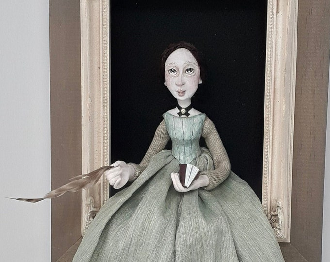 Emily Dickinson Figure/doll in a Shadowbox - Etsy