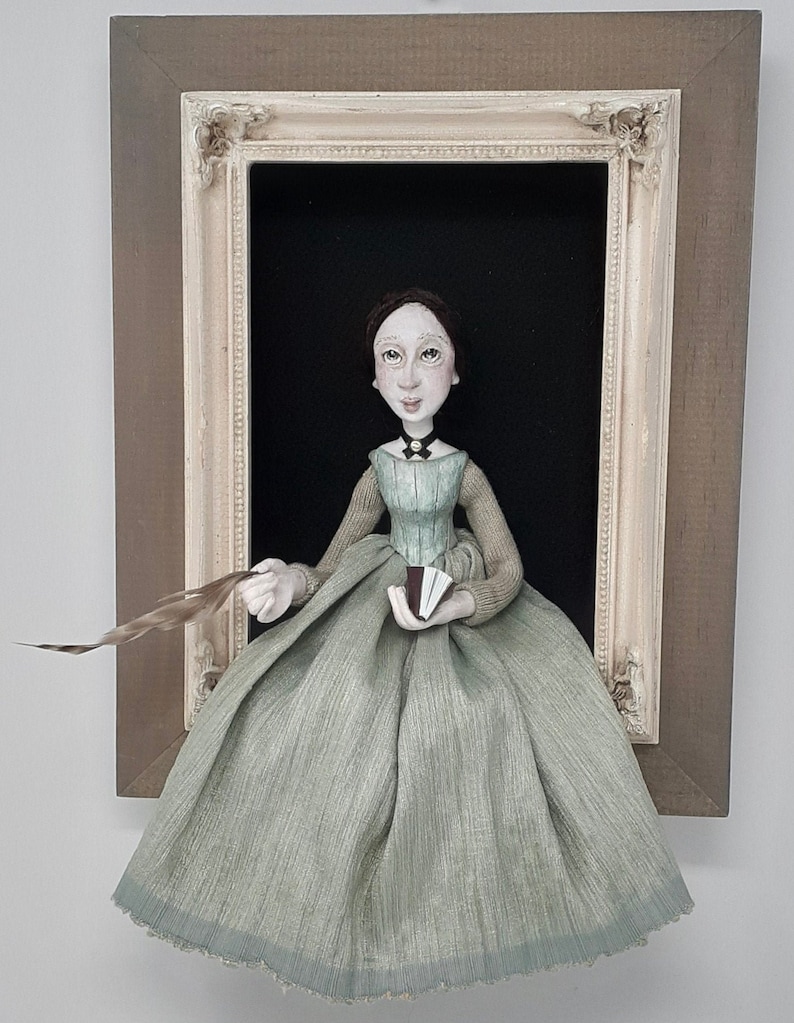 Emily Dickinson Figure/doll in a Shadowbox - Etsy