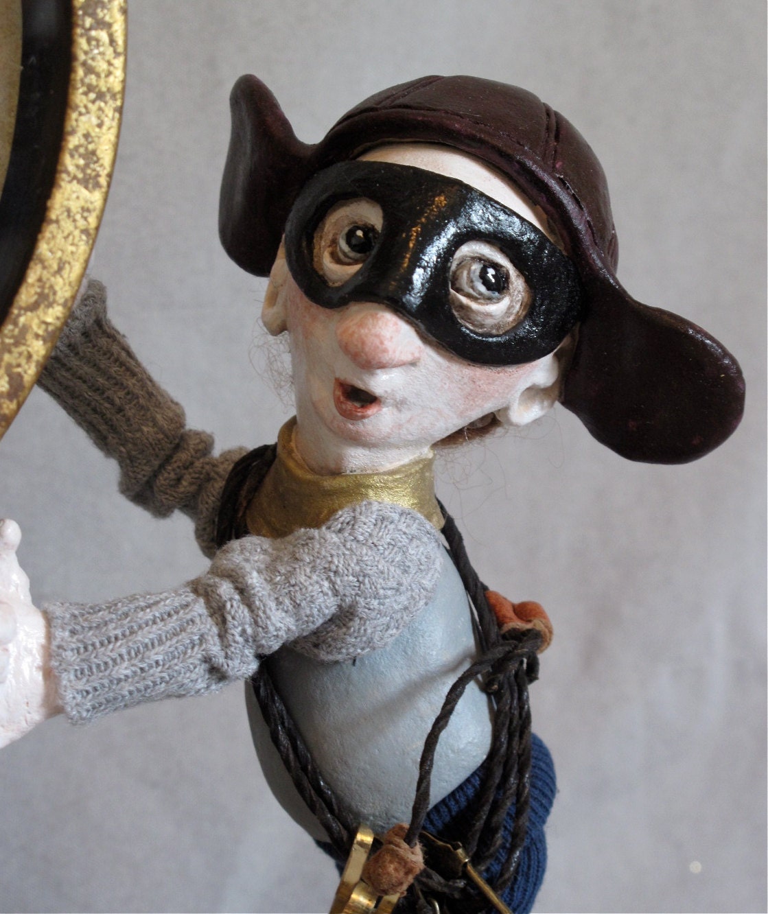 Time Bandits-clock With Sculpted Dolls/figures - Etsy