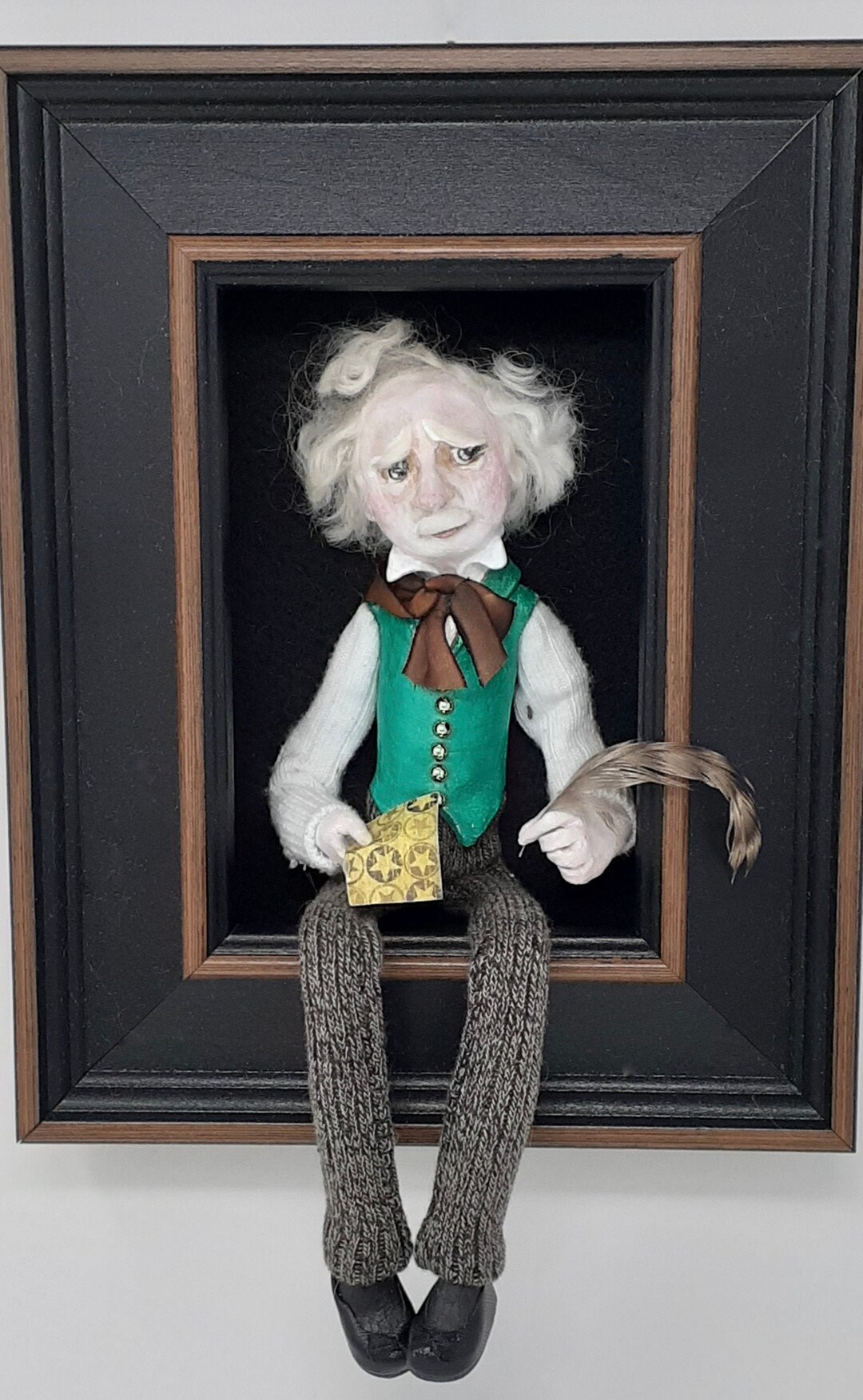 Mark Twain-sculpted Figure/doll in Shadowbox - Etsy