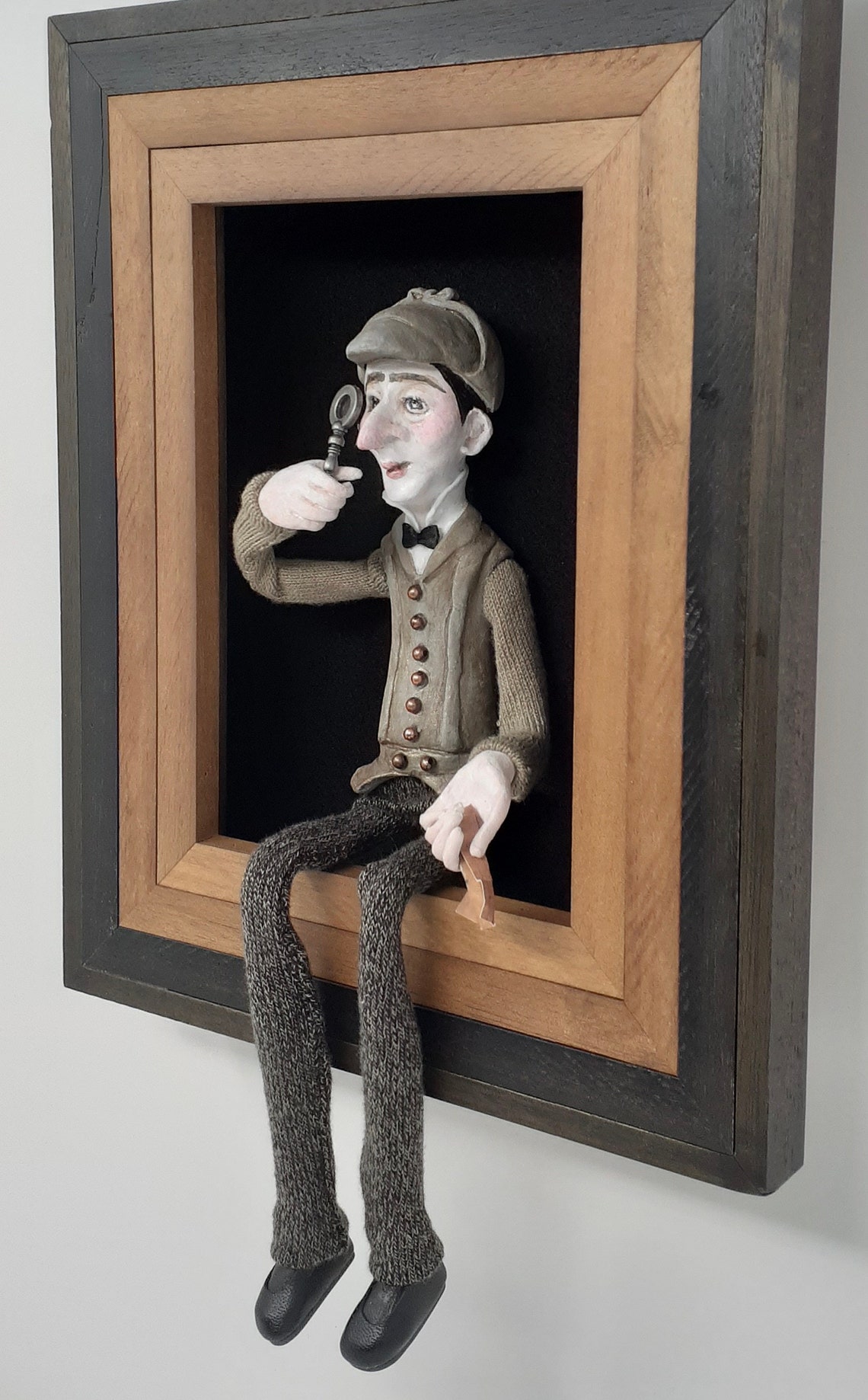 Sherlock Holmes Figure/doll in Shadowbox - Etsy