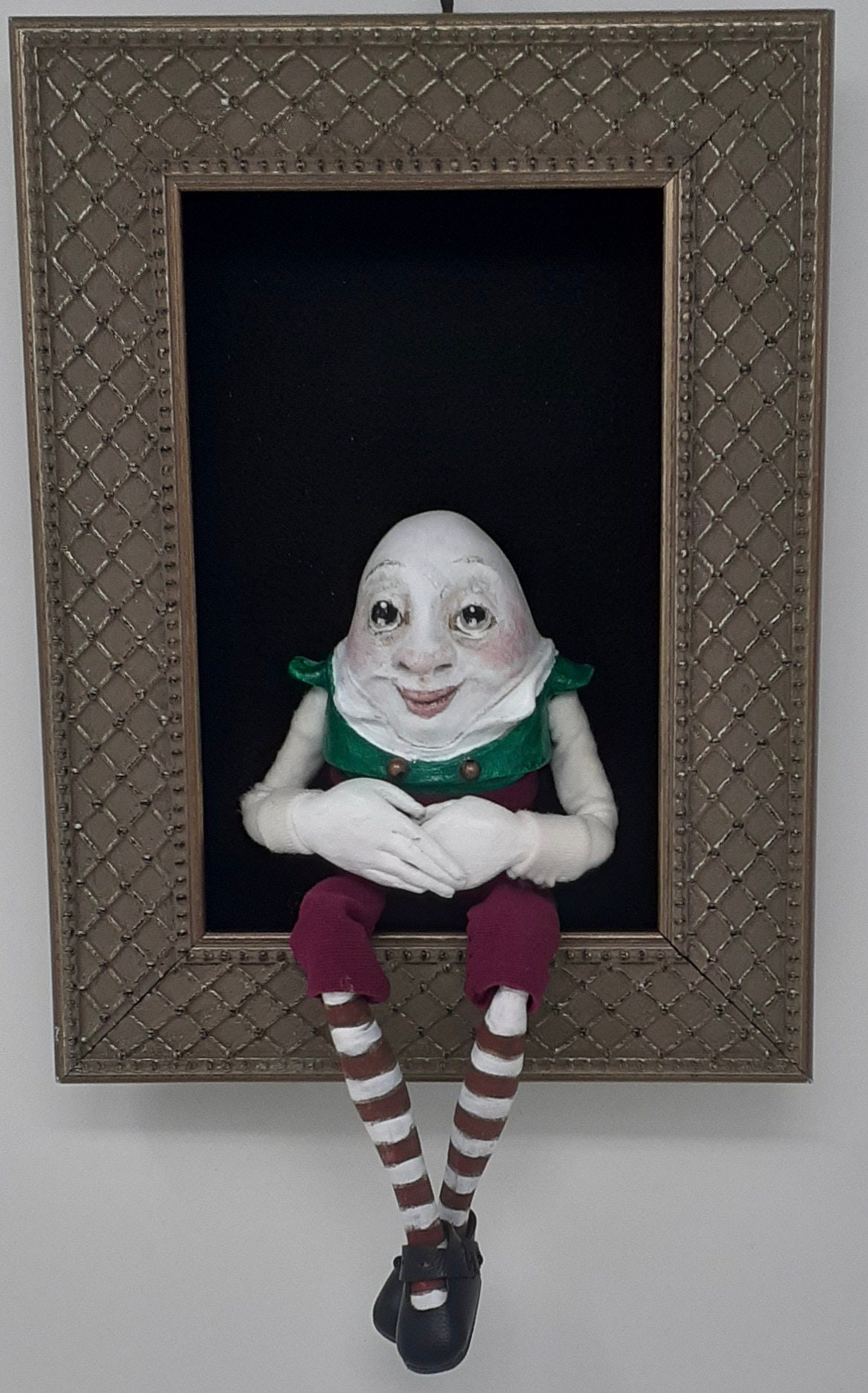 Humpty Dumpty--sculpted Figure/doll in Shadowbox - Etsy UK