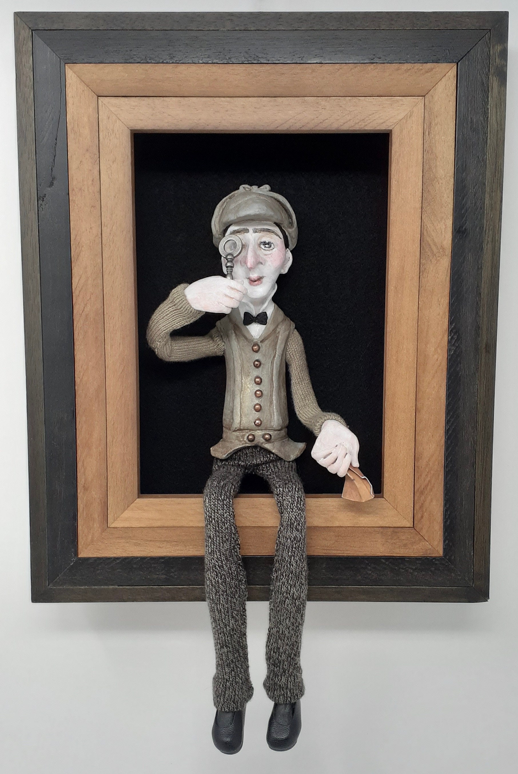 Sherlock Holmes Figure/doll in Shadowbox - Etsy