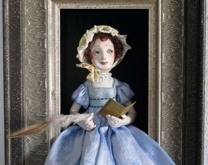 Jane Austen-sculpted Figure/doll in Shadowbox - Etsy