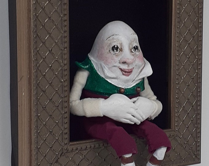 Humpty Dumpty--sculpted Figure/doll in Shadowbox - Etsy