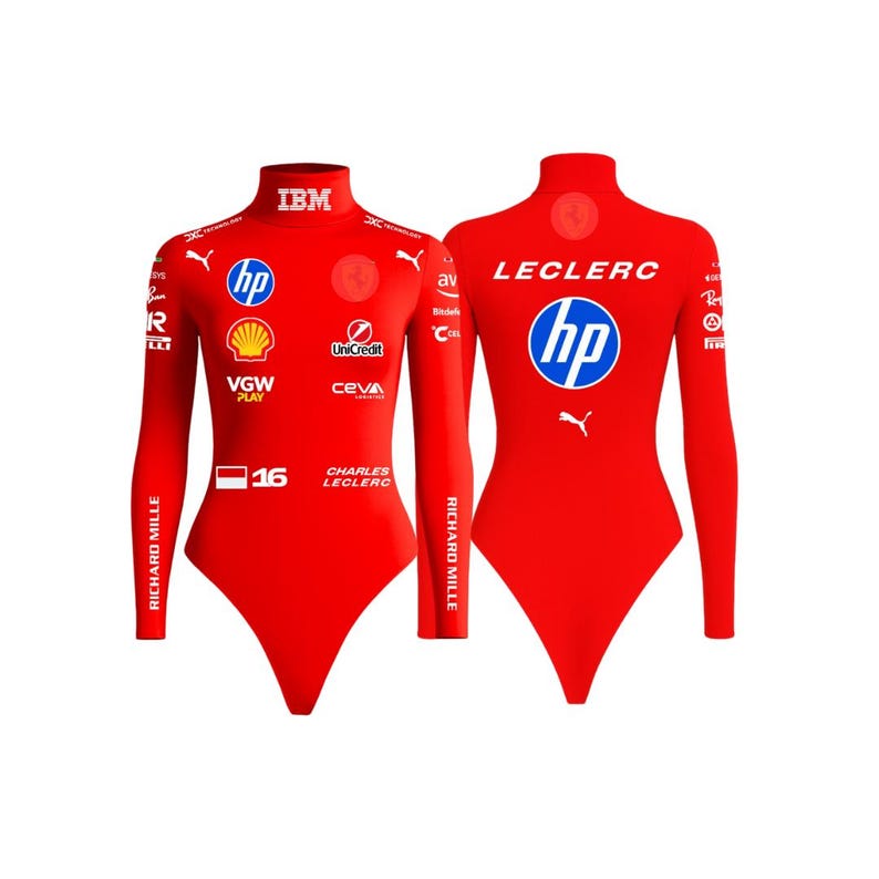 Lewis Ham*ilton | Body feminino Charles Leclerc Fer*rari F1 - Etsy Portugal