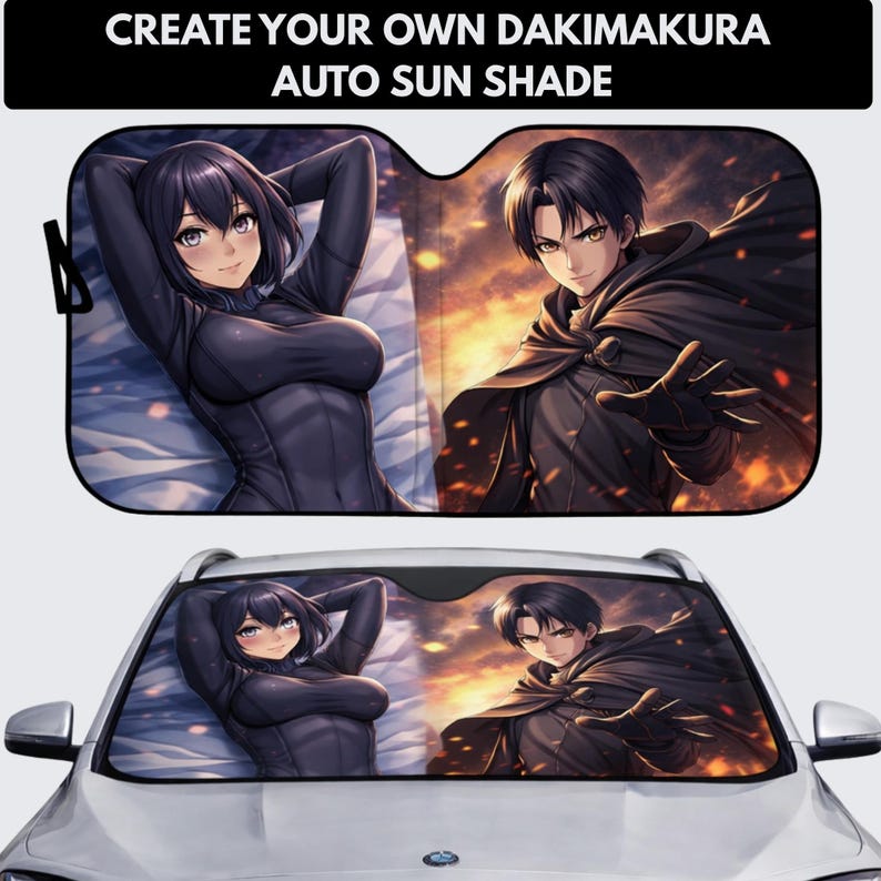Custom Photo Car Sun Shade | Anime Windshield Decor - Etsy