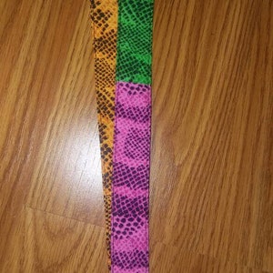 Pink Orange Purple Green Snake Skin/scales Print Cotton - Etsy