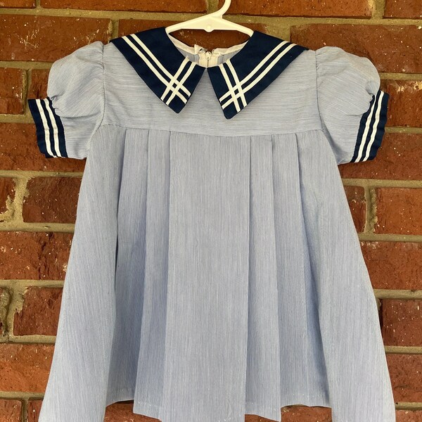 Girls Sailor Dress - Etsy