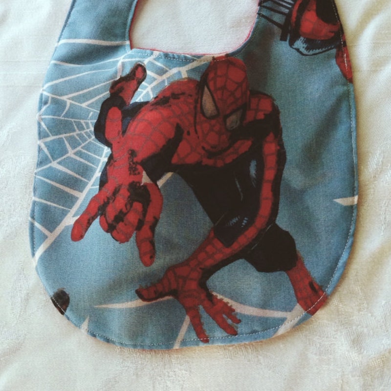 Baby Bib Spiderman - Etsy