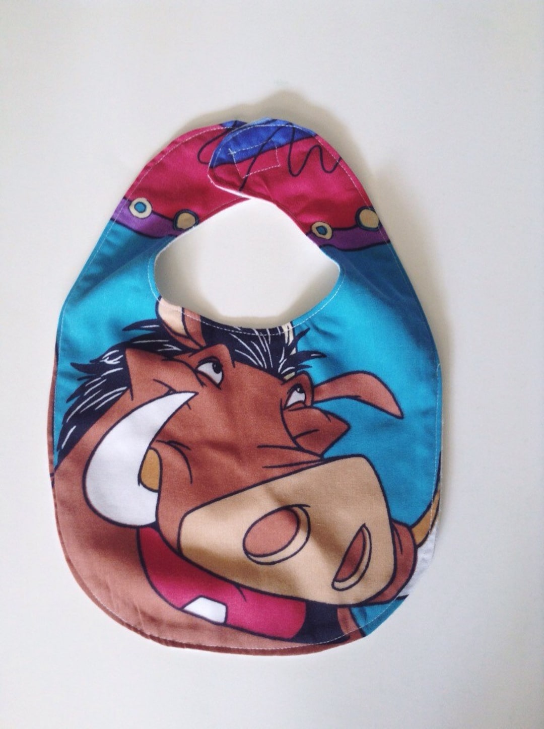 The Lion King Bib, Pumbaa, Walt Disney Movie, Upcycled Vintage Sheets ...