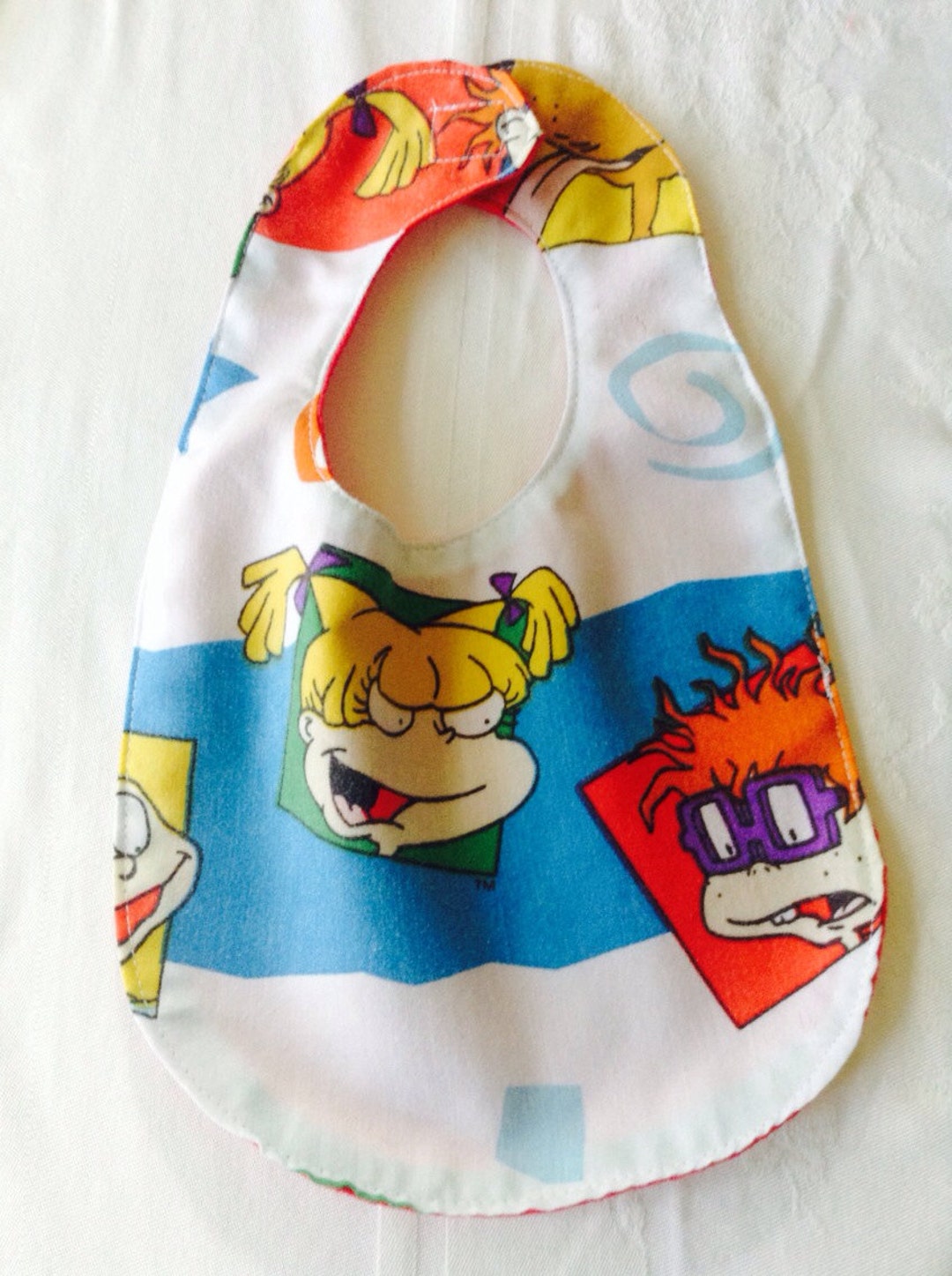 Angelica Chuckie Bib, Rugrats Baby, Vintage Rug Rats, 1990s 90s TV ...