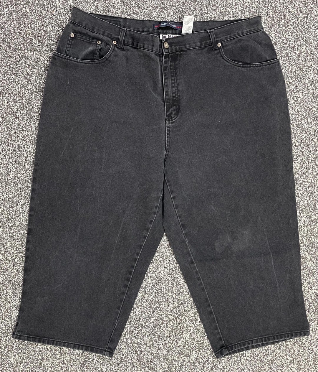 Vintage Jeans, Plus Size Capris, Bill Blass, Black Denim, Size 22 22W ...