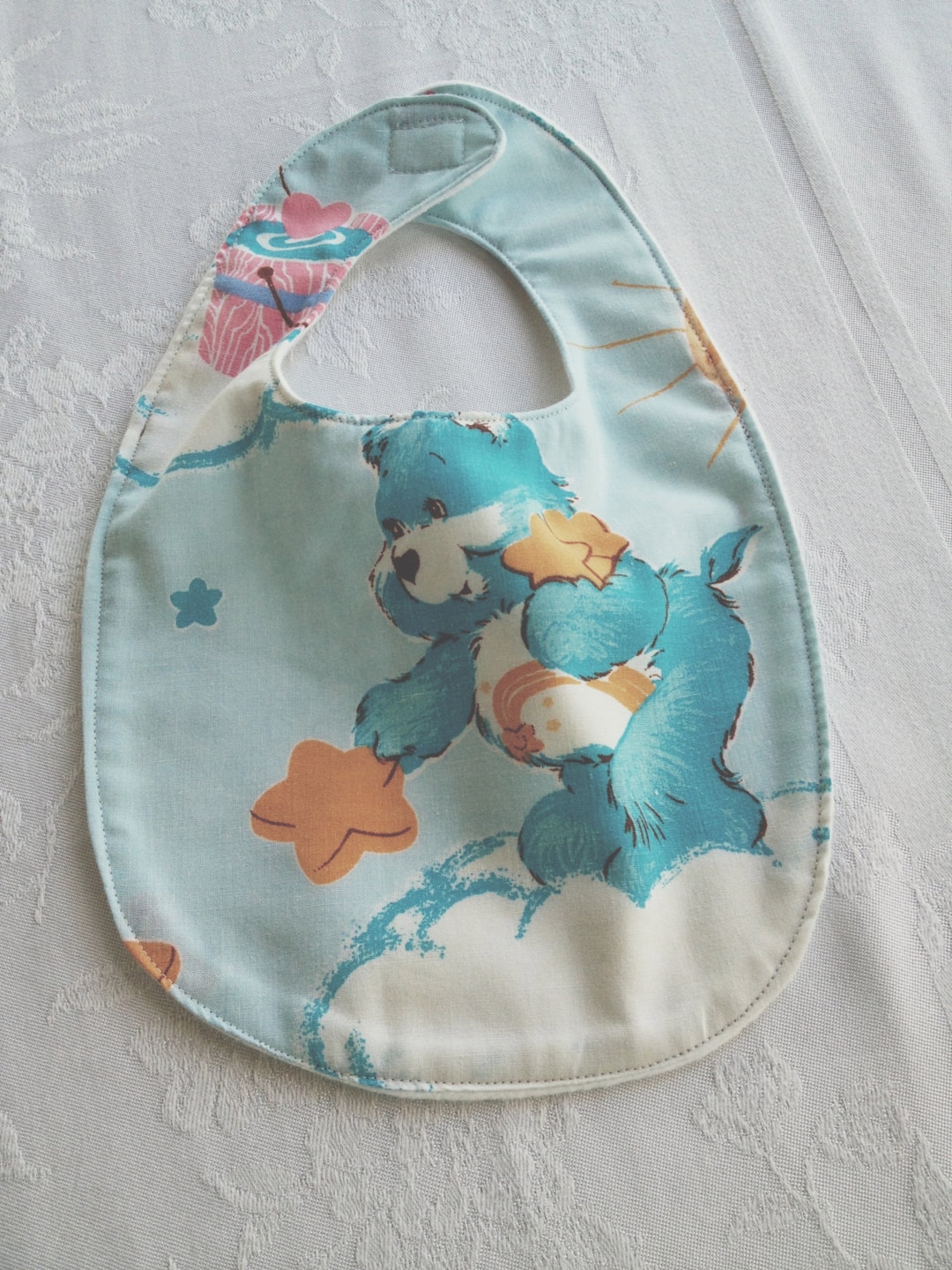 Care Bears Bib, Wish Bear, Vintage Carebears Baby, Catch a Star ...