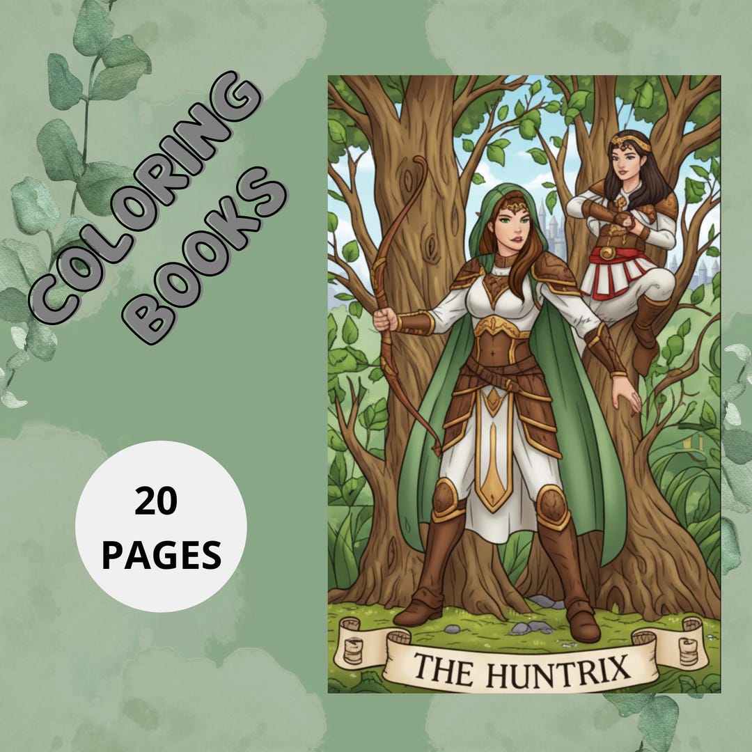 Huntrix Coloring Book for Kids :20 Printable Pages / Easy and Adorable ...