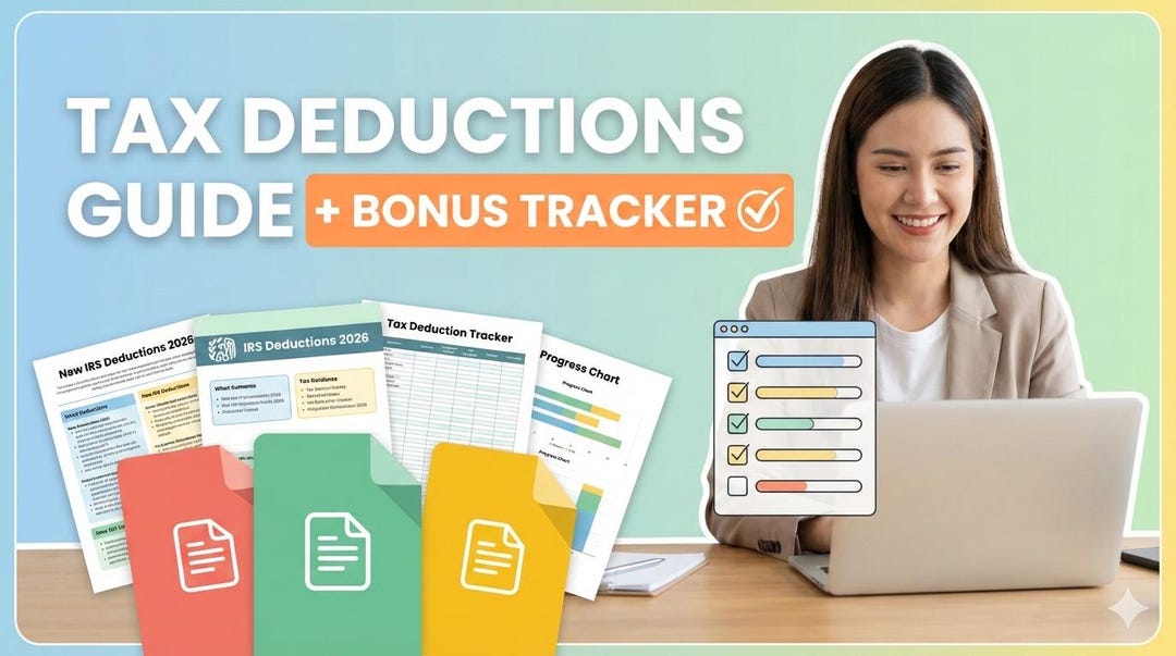 2026 Tax Deduction Guide + Tracker | US Planner (printable PDF Bundle ...