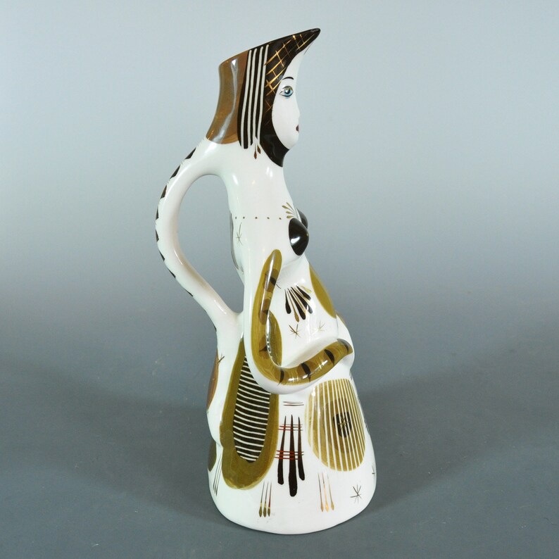 Outstanding Mid Century Sascha Bratsoff Early Lady Pitcher or | Etsy