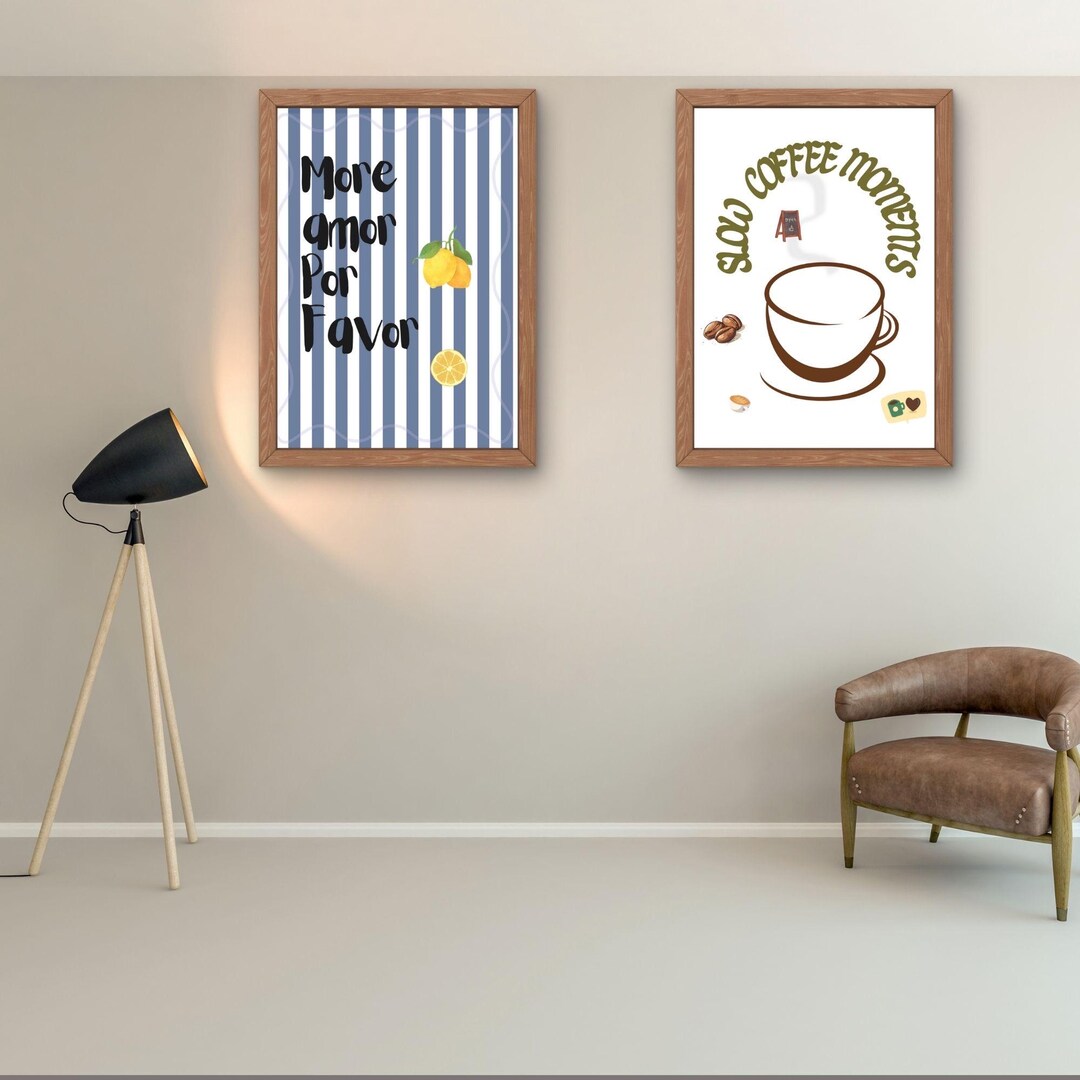 Coffee & Amor A3 Prints – Modern Home Decor (digital Download) - Etsy