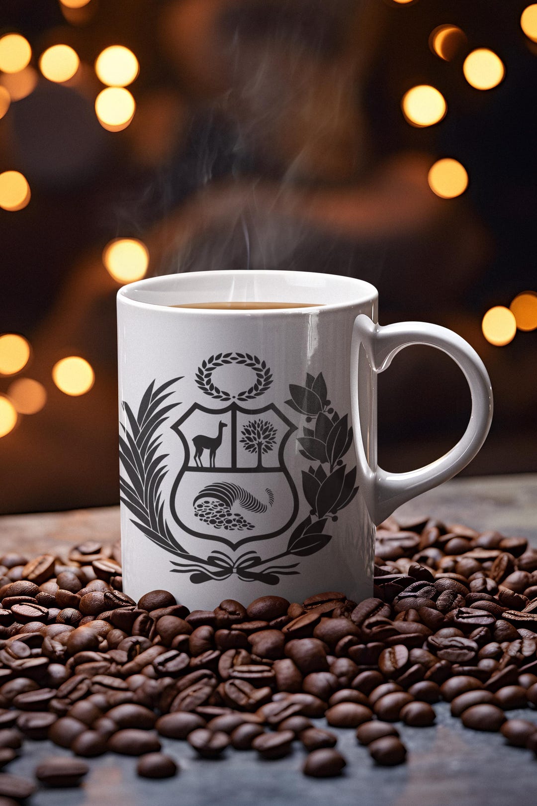 11oz Magic Mug With the Coat of Arms of Peru | Heat-reactive Mug ...