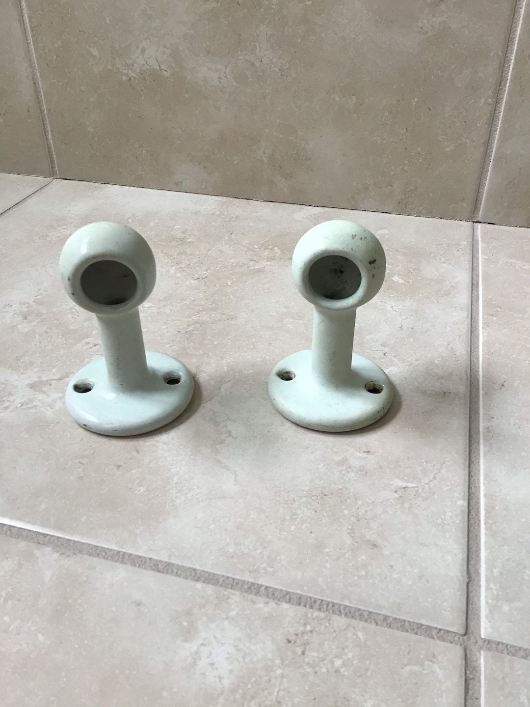 MCM Porcelain Wall Mount Towel Bar Mounting Brackets - Etsy