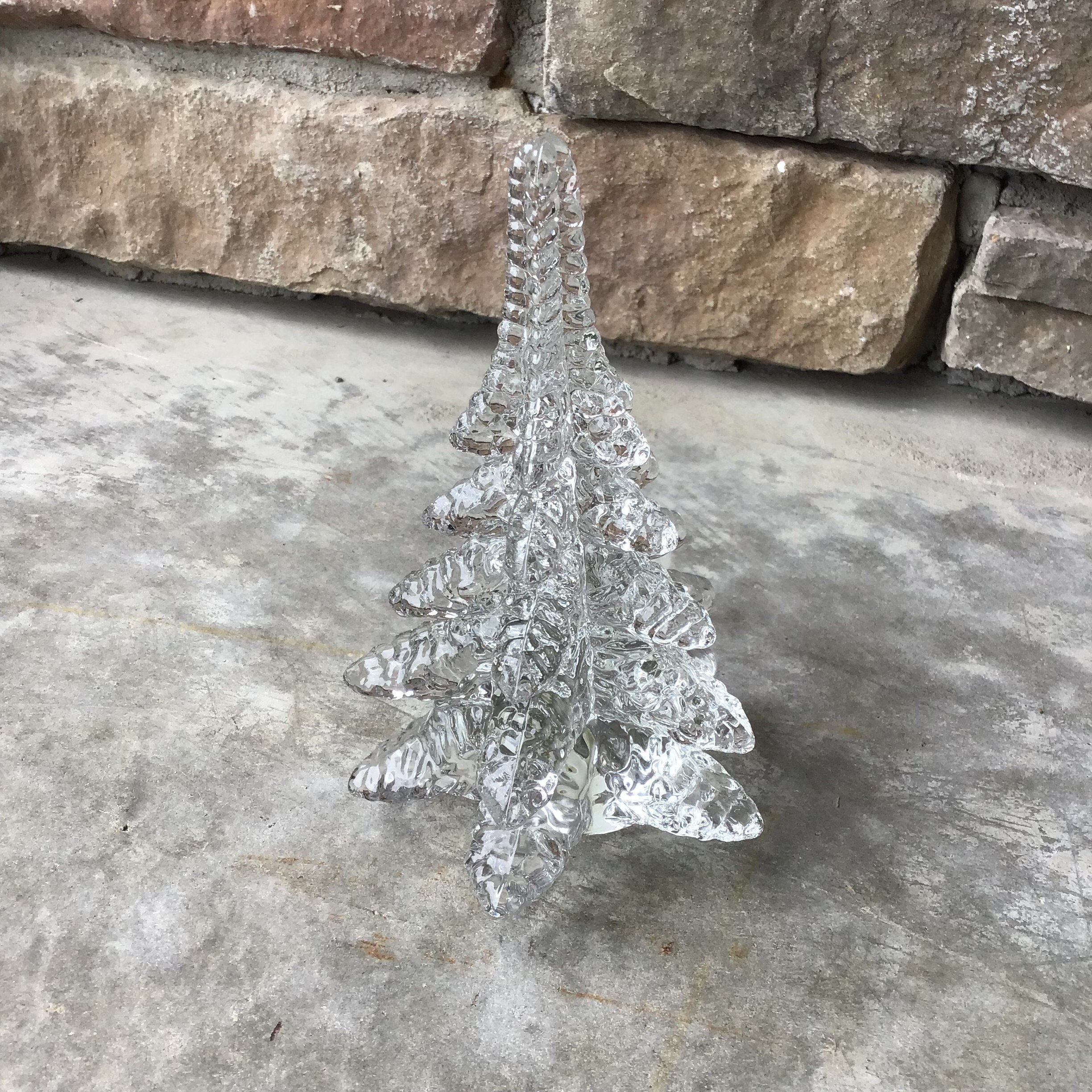 Vintage Glass Pine Tree / Tree Glass / Holiday Decor / - Etsy