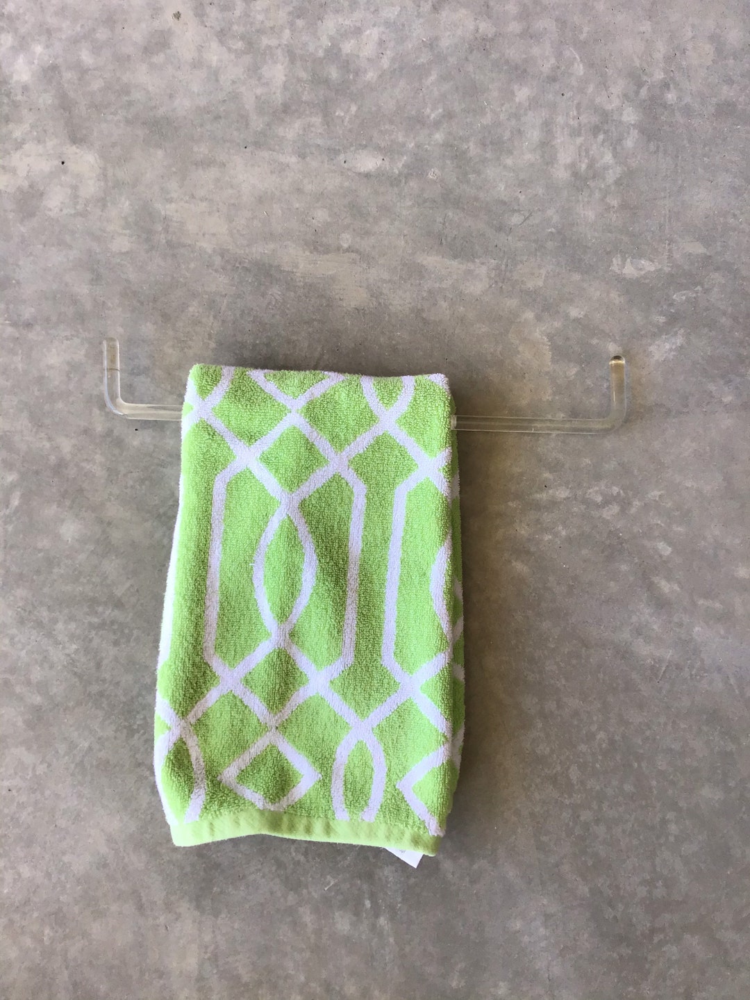 Antique Glass Towel Bar Rod / Vintage Clear Glass Towel Bar - Etsy UK