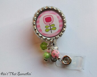 Pocketful of Posies Retractable Badge Reel Flower Badge Reel | Etsy