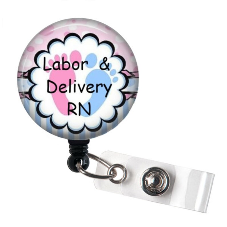 Labor and Delivery RN Badge Reel L&D Nurse Badge Reel - Etsy