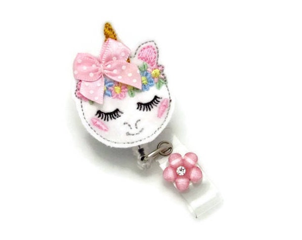 Unicorn Badge Reel- Unicorn Gifts- Badge Reel- Designer Badge Reel ...