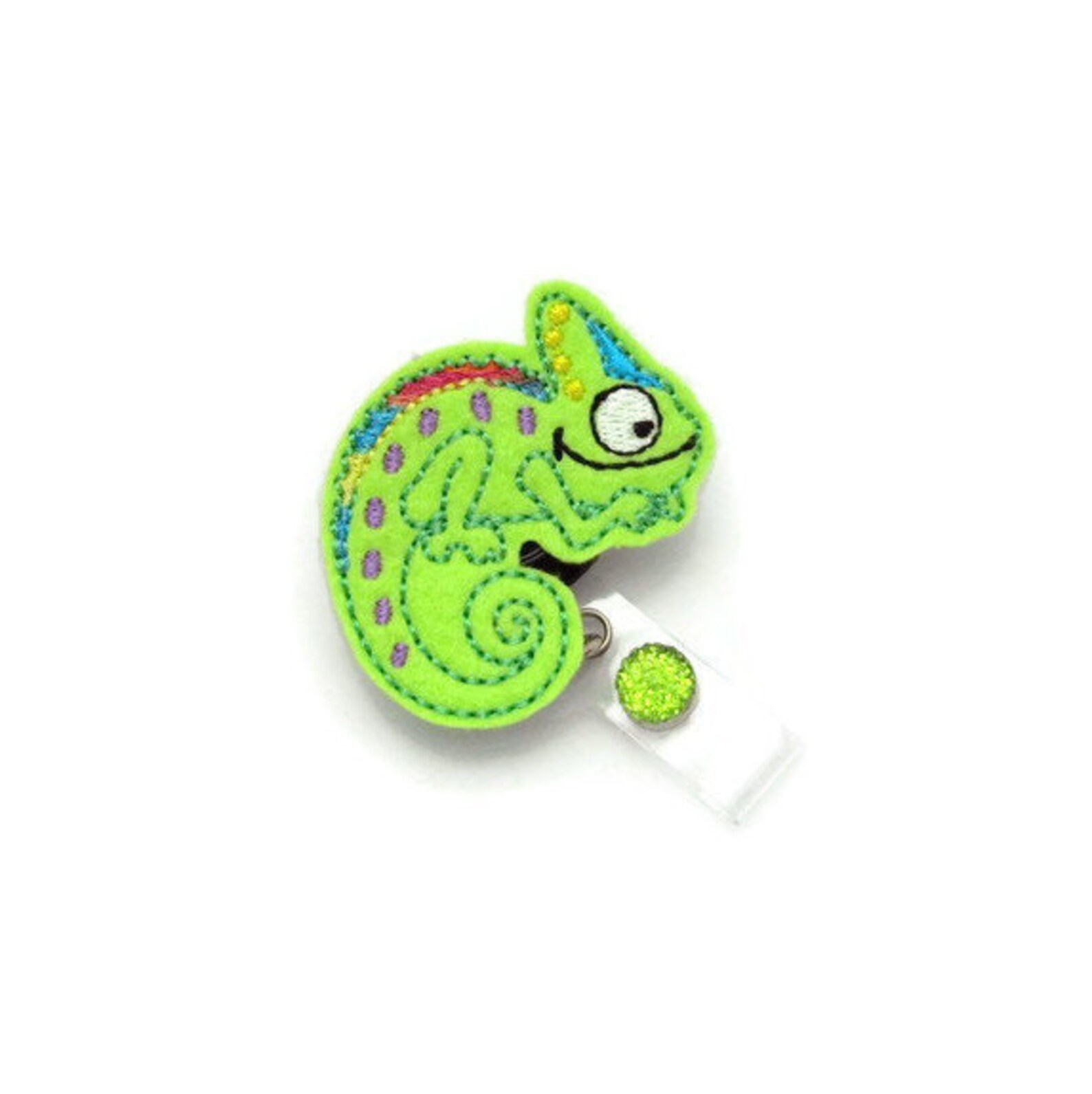 Chameleon Badge Reel Gecko Badge Reel Lizard Badge Reel - Etsy
