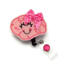 Brain Badge Reel - Name Badge Reels - Cute Retractable ID Badge Holder ...