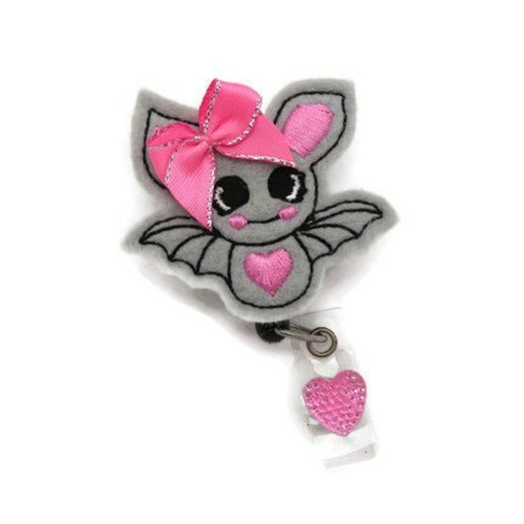 Halloween Bat Badge Reel - Fall Name Badge Reel - Nursing Badge Reel ...