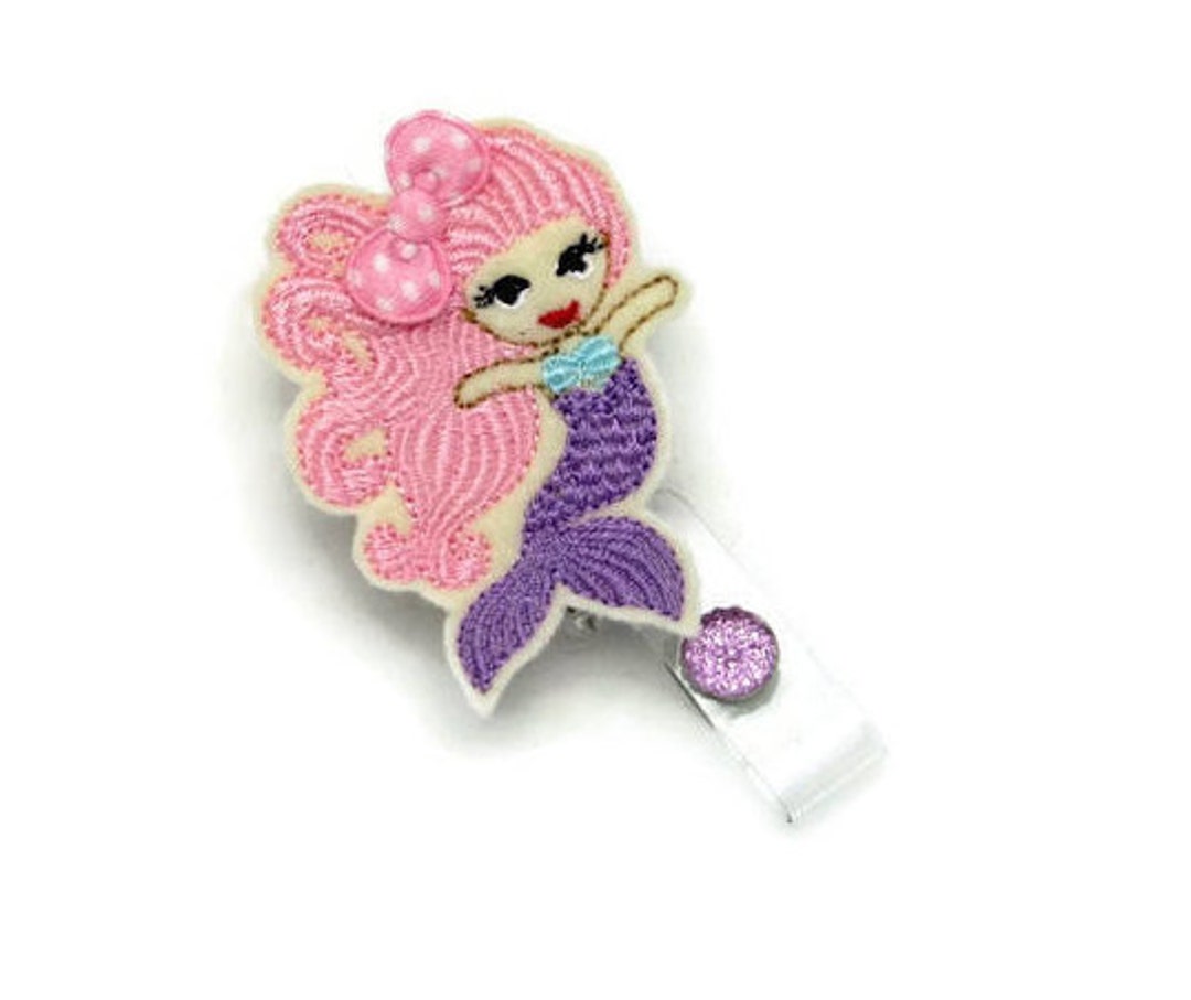 Mermaid Badge Reel - Mermaid ID Badge Reel - Mermaid Reel Badge ...