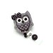 Badge Reel Owl Badge Reel Gray Owl Badge Reel Designer - Etsy