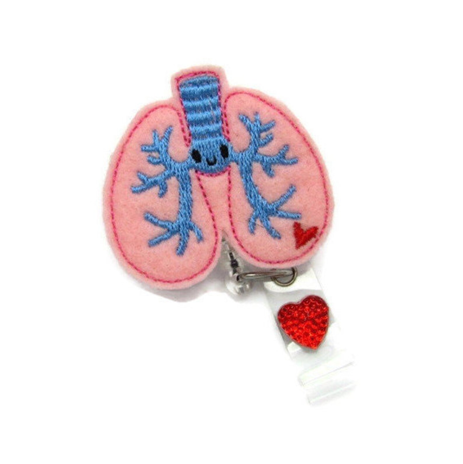 Lungs Badge Reel Respiratory Therapist Therapy Cute - Etsy
