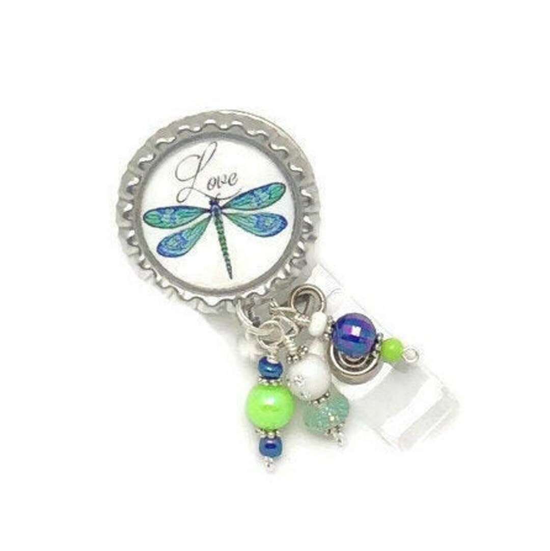 Dragonfly Badge Reel Faith Badge Reel Love Badge Reel Dragonfly Gifts ...