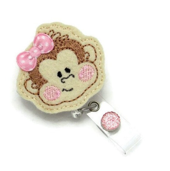 Monkey Badge Reel Monkey ID Badge Reel Monkey Name Badge - Etsy