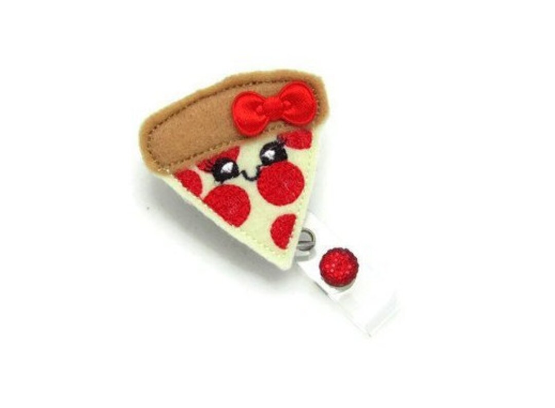 Pizza Badge Reel - Pizza Slice ID Badge Reel - Food Badge Reel - Name ...