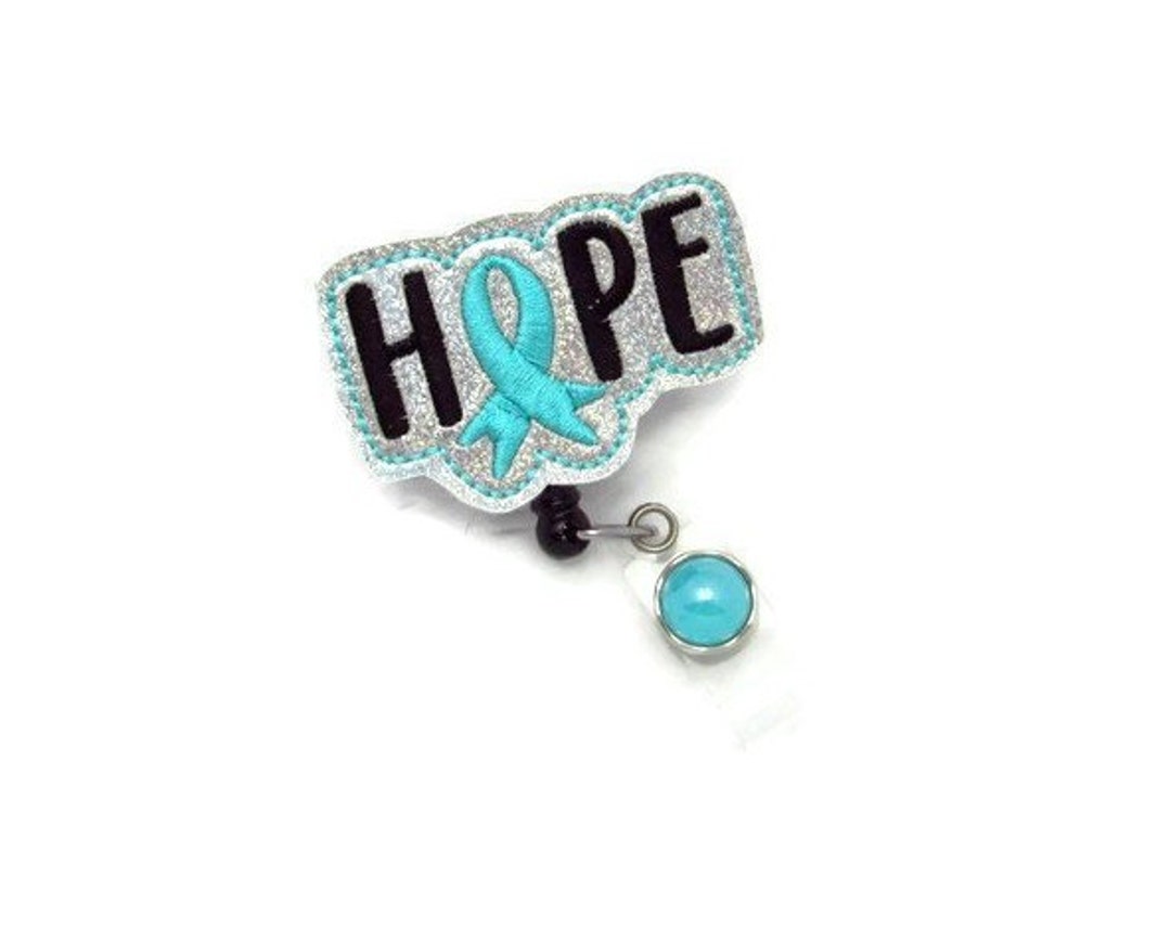 Teal Awareness Badge Reel - Awareness Badge Reel - Badge Reel - ID ...