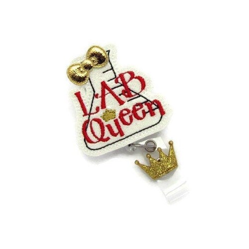 Lab Queen Laboratory Cute Retractable ID Name Badge Reel | Etsy