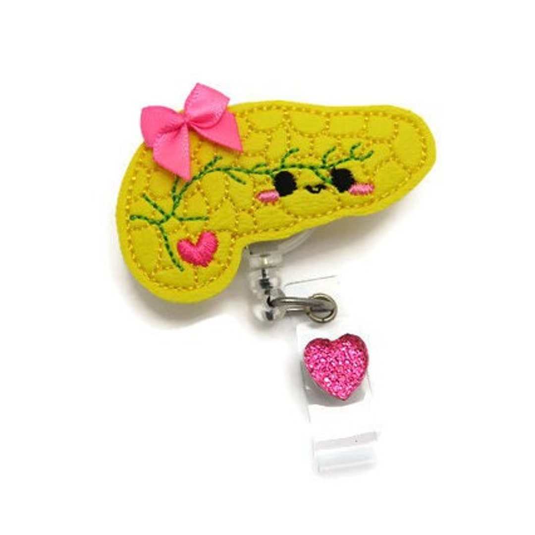 Pancreas Badge Reel - Gastroenterology ID Name Badge Reel - Nurse Badge ...