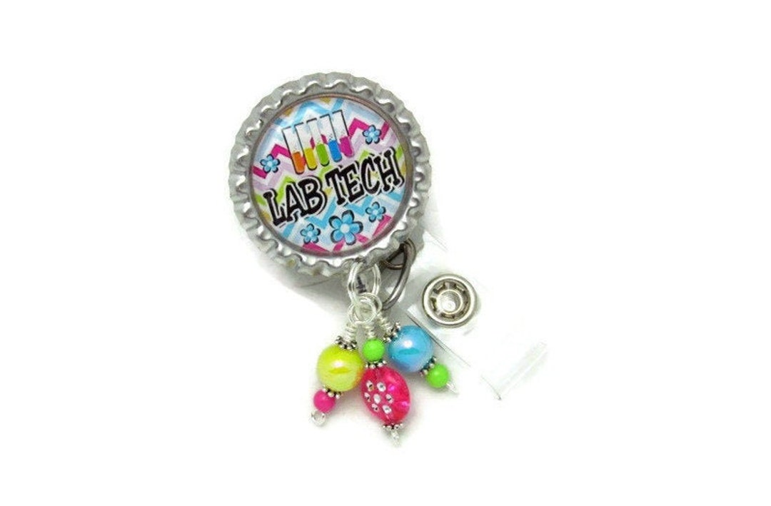 Lab Tech Badge Reel - Badge Reel - Lab Tech Gifts - Cute Badge Reels ...