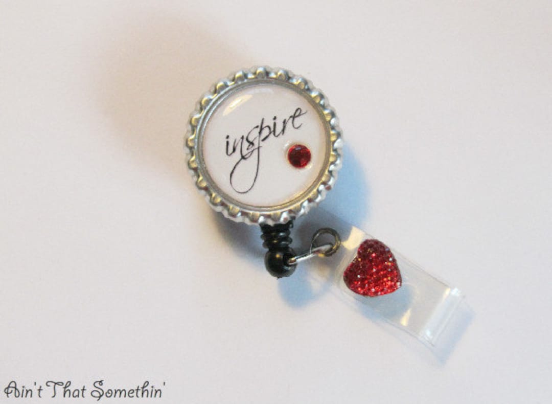 Inspire Retractable Badge Reel - Inspirational Badge Clips - Designer ...