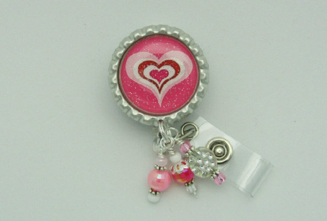 Here's My Heart Retractable Badge Reel - Valentine Day Gift - Designer ...