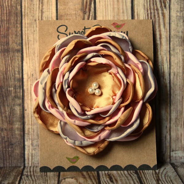 Fabric Flower Pin - Etsy